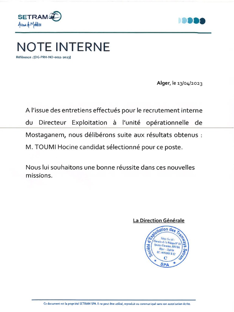 Note interne | PDF