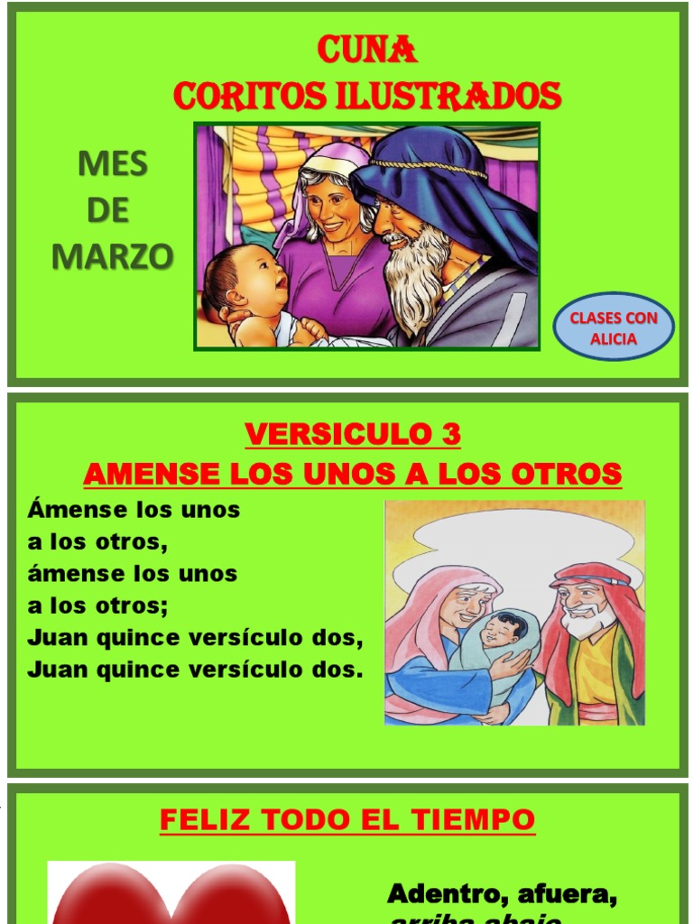 Coritos Ilustrados - Marzo | PDF