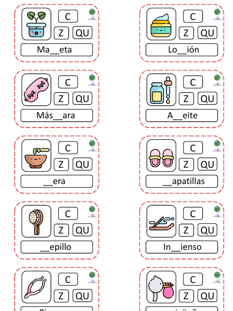 Ortografia C Z Q Parte 1 | PDF