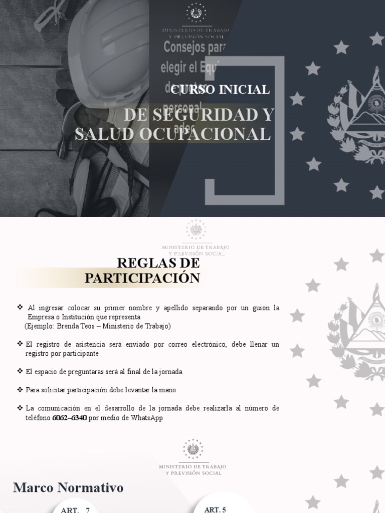 Final Curso Prevision Social | PDF | Seguridad y salud ocupacional ...