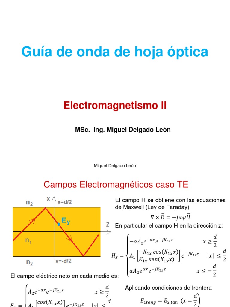 Guia de Onda de Hoja Optica | PDF