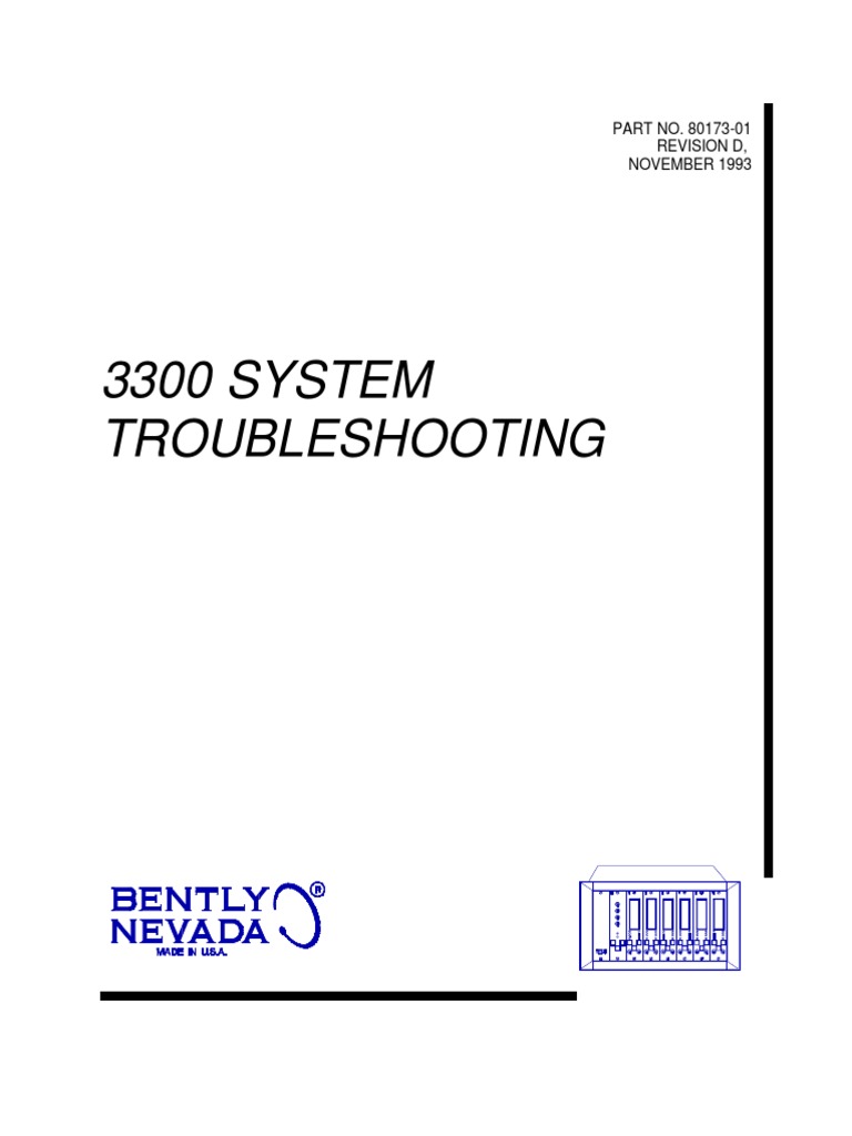 3300 SYSTEM Troubleshooting: PART NO. 80173-01 Revision D, November ...