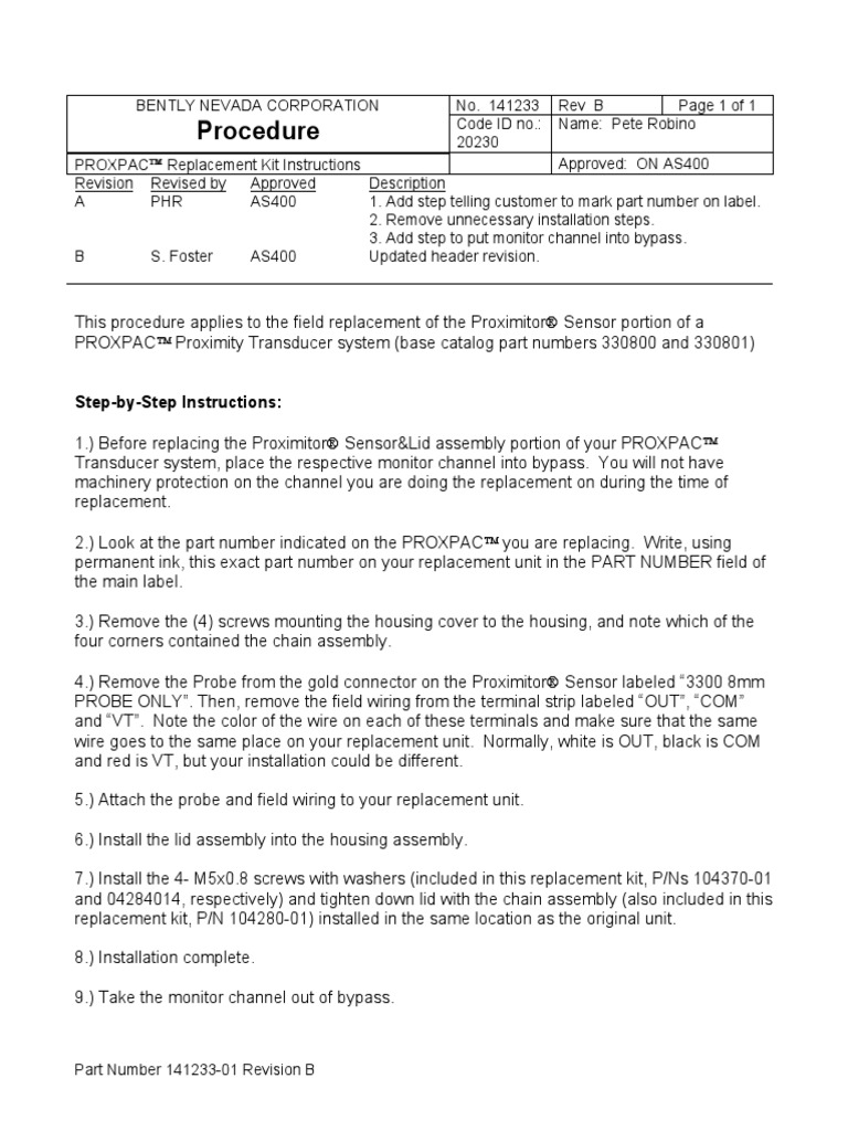 Procedure: Step-by-Step Instructions | PDF