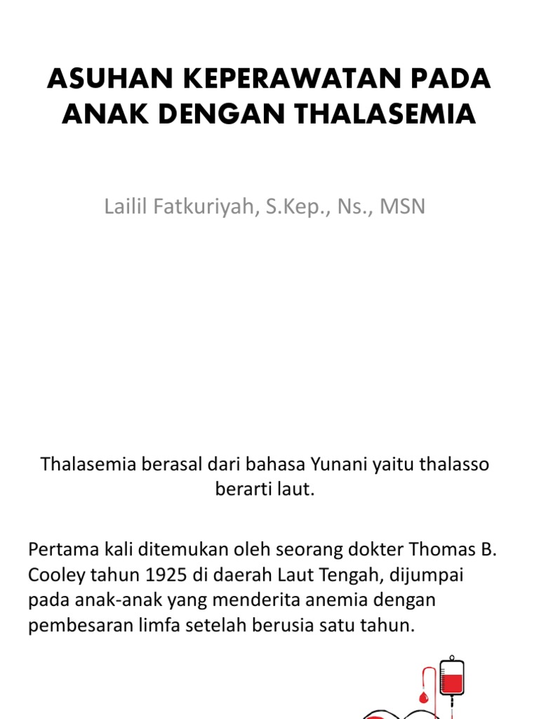 Asuhan Keperawatan Pada Anak Dengan Thalasemia | PDF