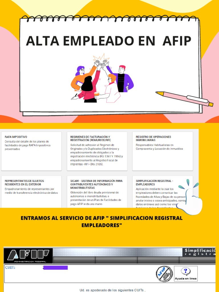 Guía de Alta de Empleados en AFIP | PDF