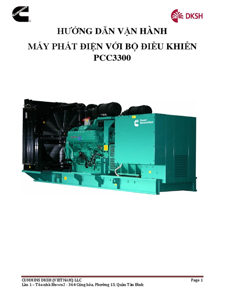 Hướng Dẫn Vận Hành Máy Phát Điện Với Bộ Điều Khiển PCC3300 | PDF