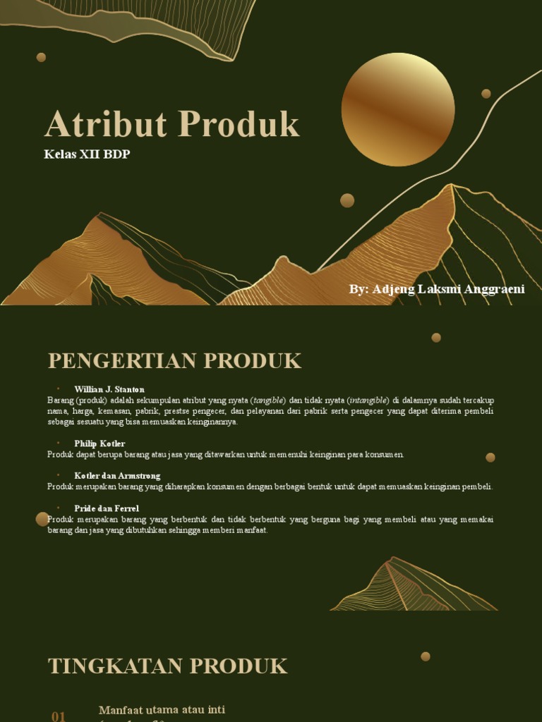 Atribut Produk Kelas XI | PDF