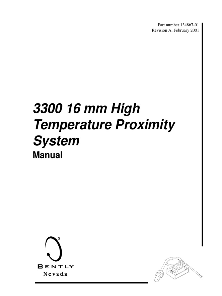 3300 16 MM High Temperature Proximity System: Manual | PDF | Electrical Connector | Bearing ...