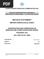 Method Statement For Concrete Repair | PDF | Business | Home & Garden