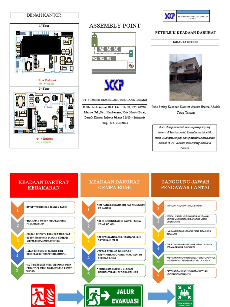 Assembly Point: Denah Kantor | PDF