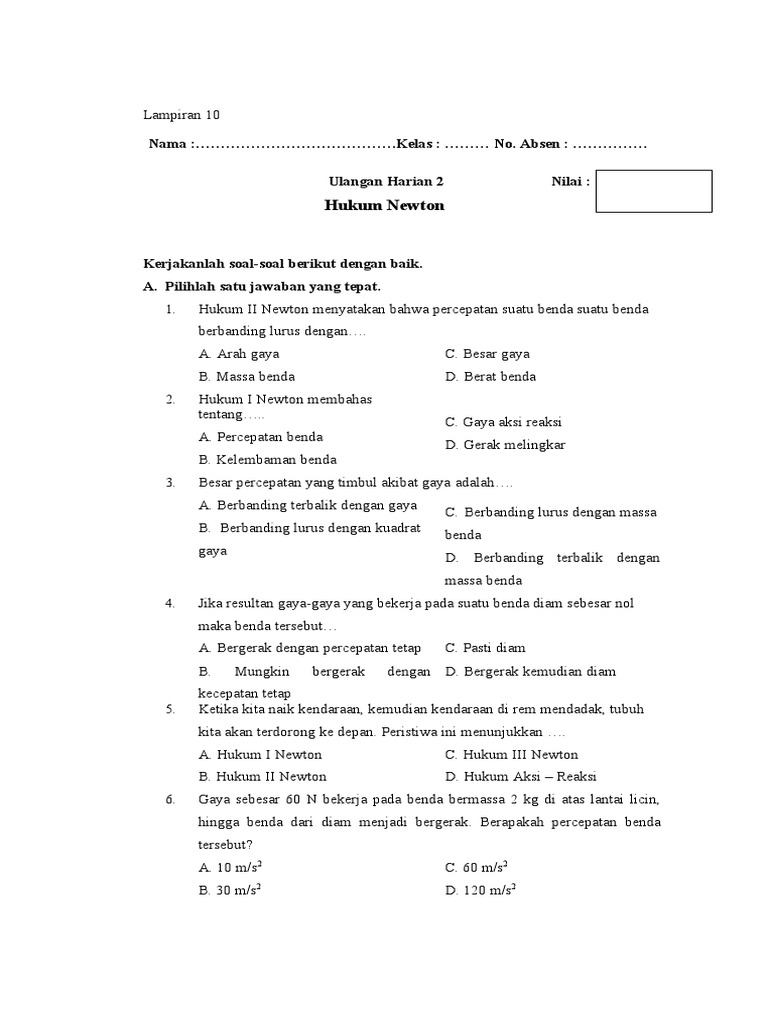 10b. Soal UH 2-Dikonversi | PDF