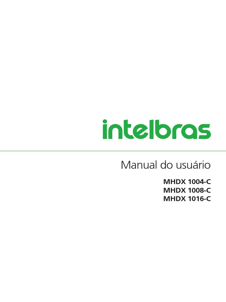 Manual Do Usuário: MHDX 1004-C MHDX 1008-C MHDX 1016-C | PDF | Câmera de vídeo digital | USB
