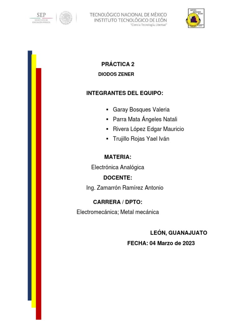 Uso de Diodos Zener en Circuitos | PDF | Diodo | Metrología