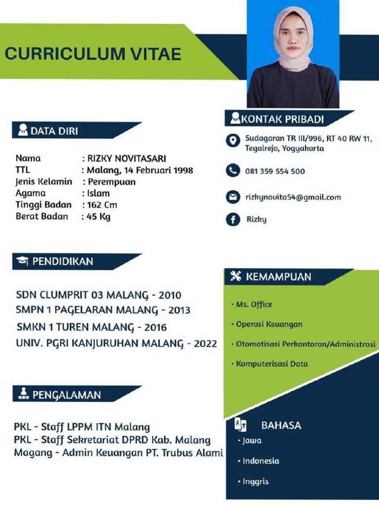 CV Rizky Novitasari | PDF