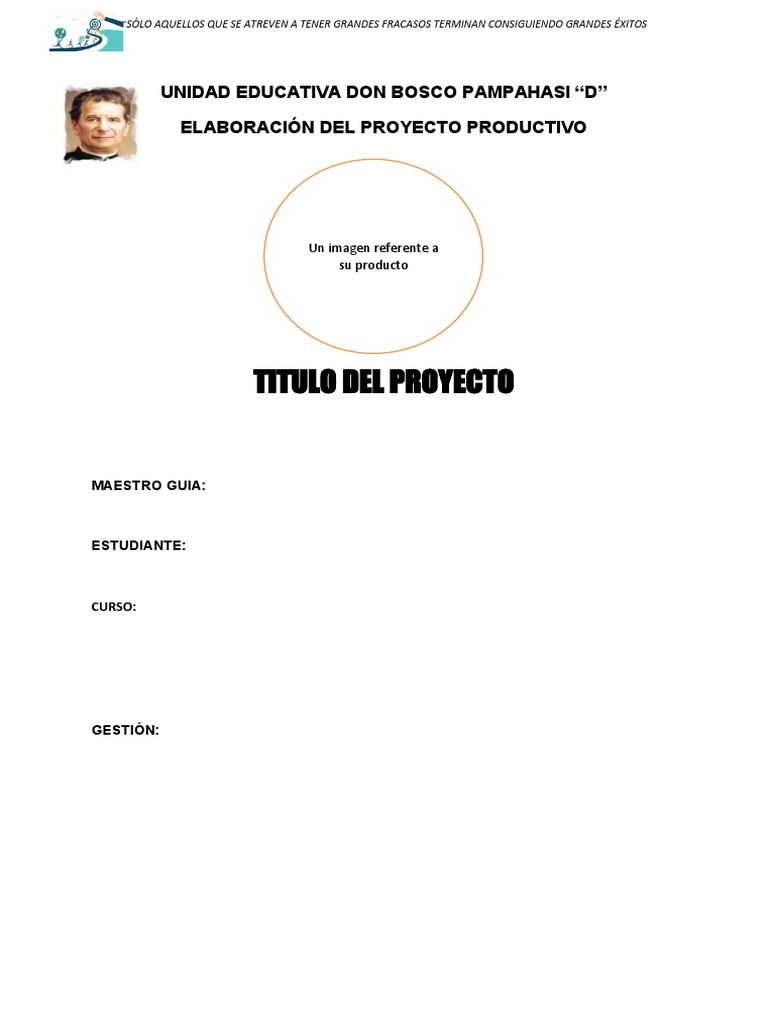 Formato de Perfil de Proyecto | PDF