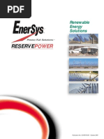 Enersys Selection Guide | PDF | Battery Charger | Rechargeable Battery