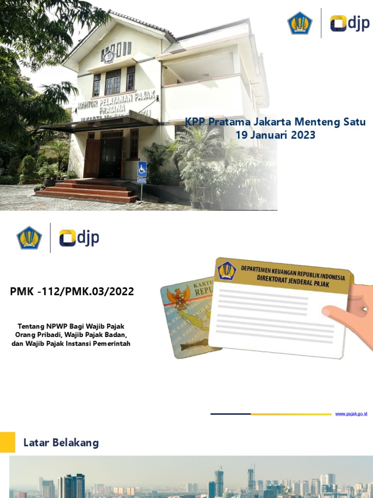 NPWP Baru: NIK sebagai Identitas Pajak | PDF