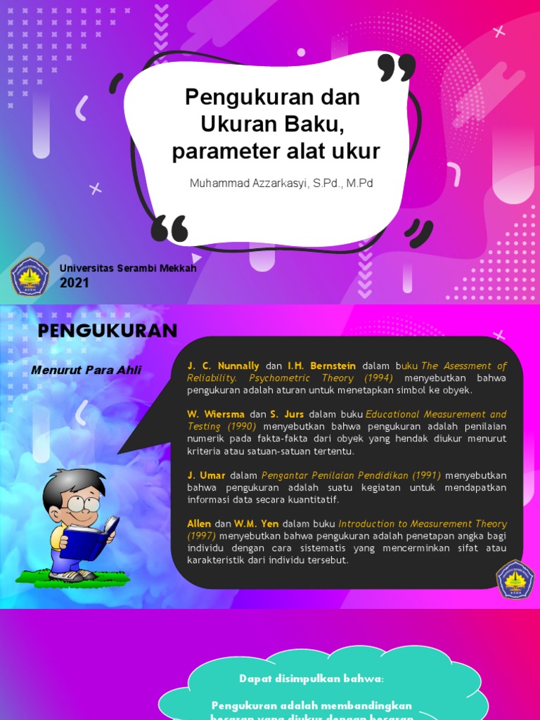 Pengukuran Dan Ukuran Baku, Parameter Alat Ukur | PDF