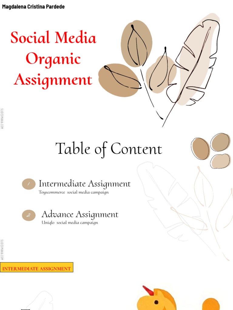 Social Media Organic Assignment | PDF | Brand | Social Media