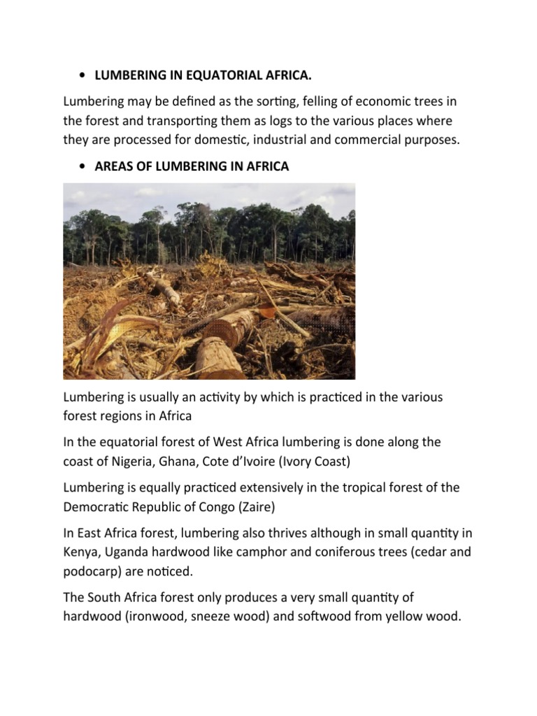 Lumbering PDF | PDF | Lumber | Logging