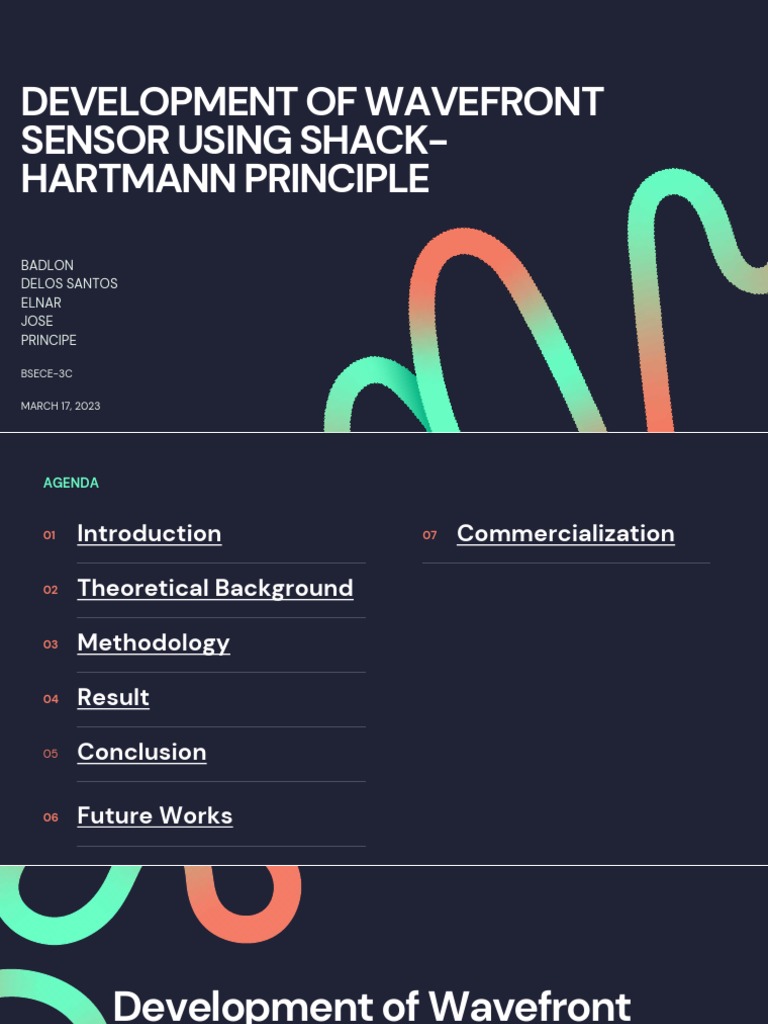 Wavefront Sensor Using Shack Hartmann Principle Pdf Eye Ophthalmology