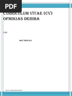 CBE CV & Application Letter | PDF