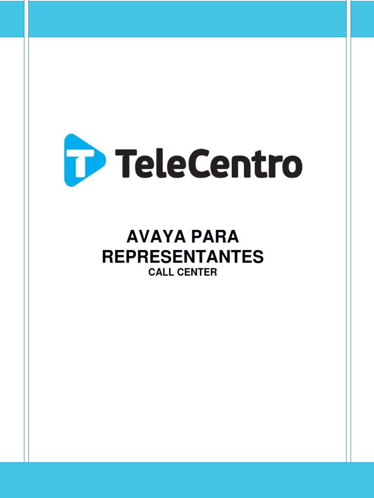 Avaya Agente | PDF | Centro de llamadas | Software