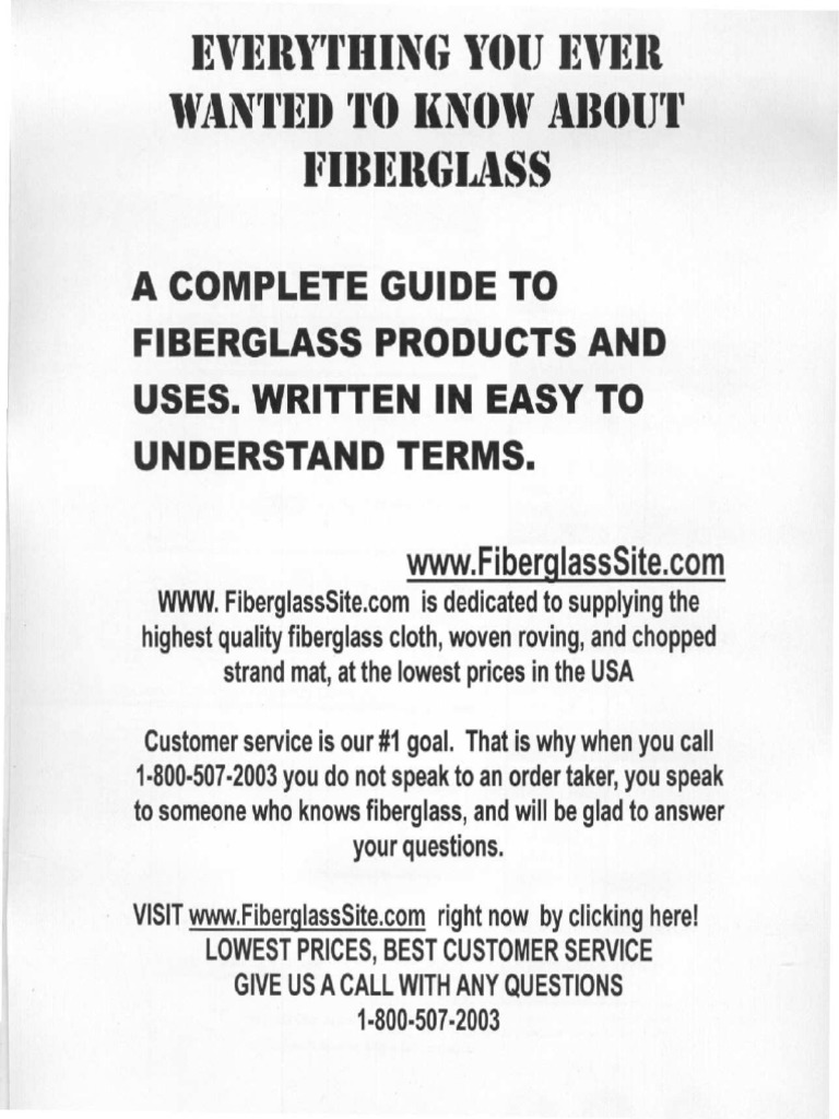 Fiberglass Book | PDF