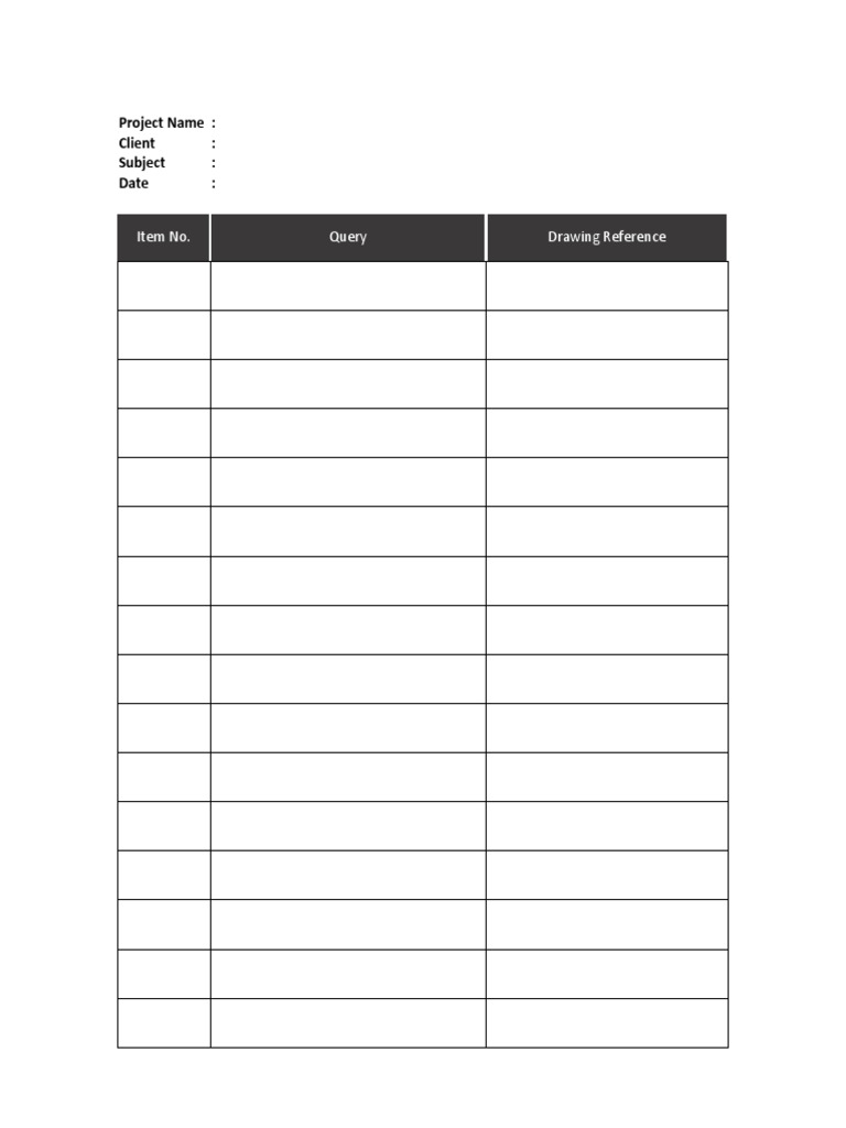 Tender Query Form | PDF