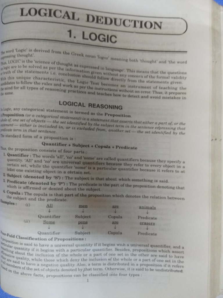 LOGICAL REASONING | PDF | Logic | Inference