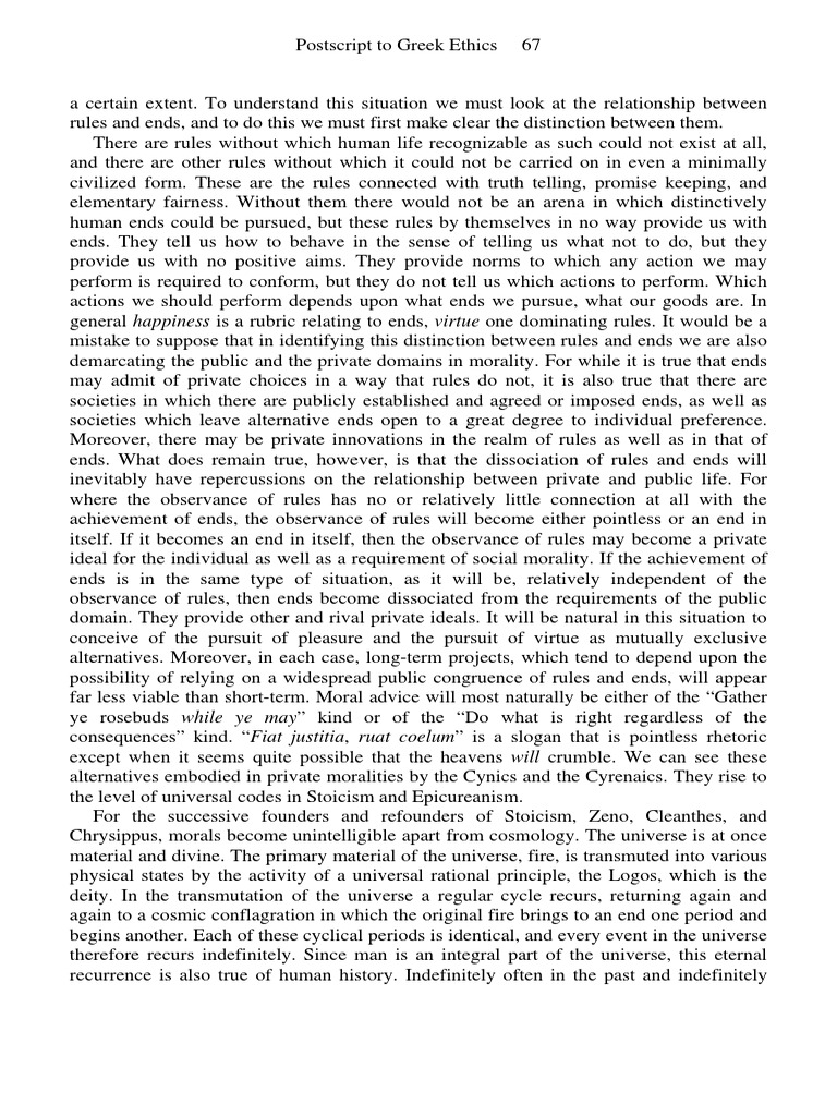 Stoicism vs. Epicureanism: Ethics Explained | PDF | Stoicism | Virtue