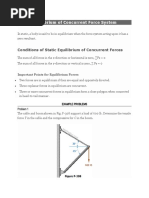 Equilibrium of Parallel Force Systems | PDF | Force | Physics