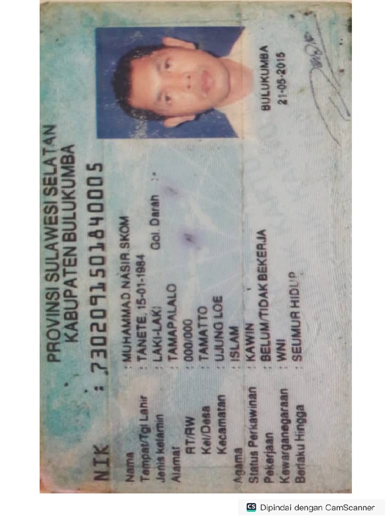 KTP Muhammad Nasir | PDF