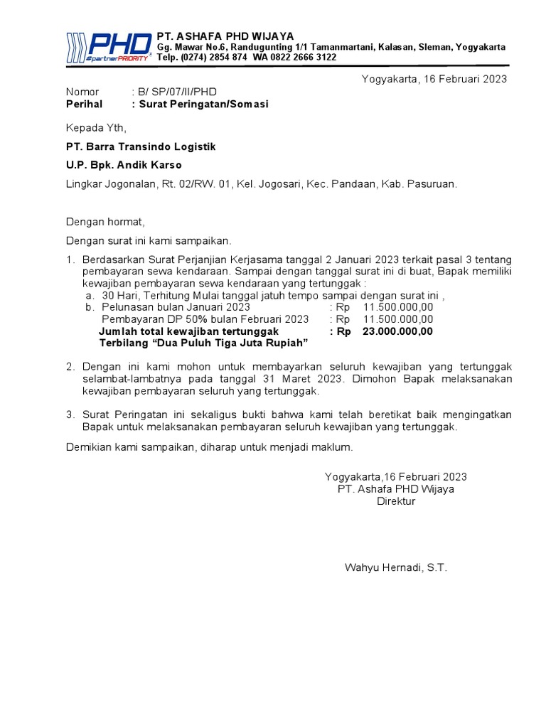 Format Surat | PDF
