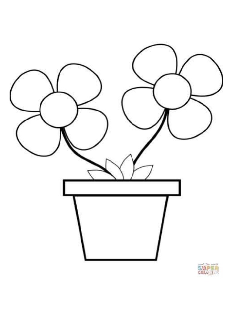 Dibujo De Una Flor Pdf