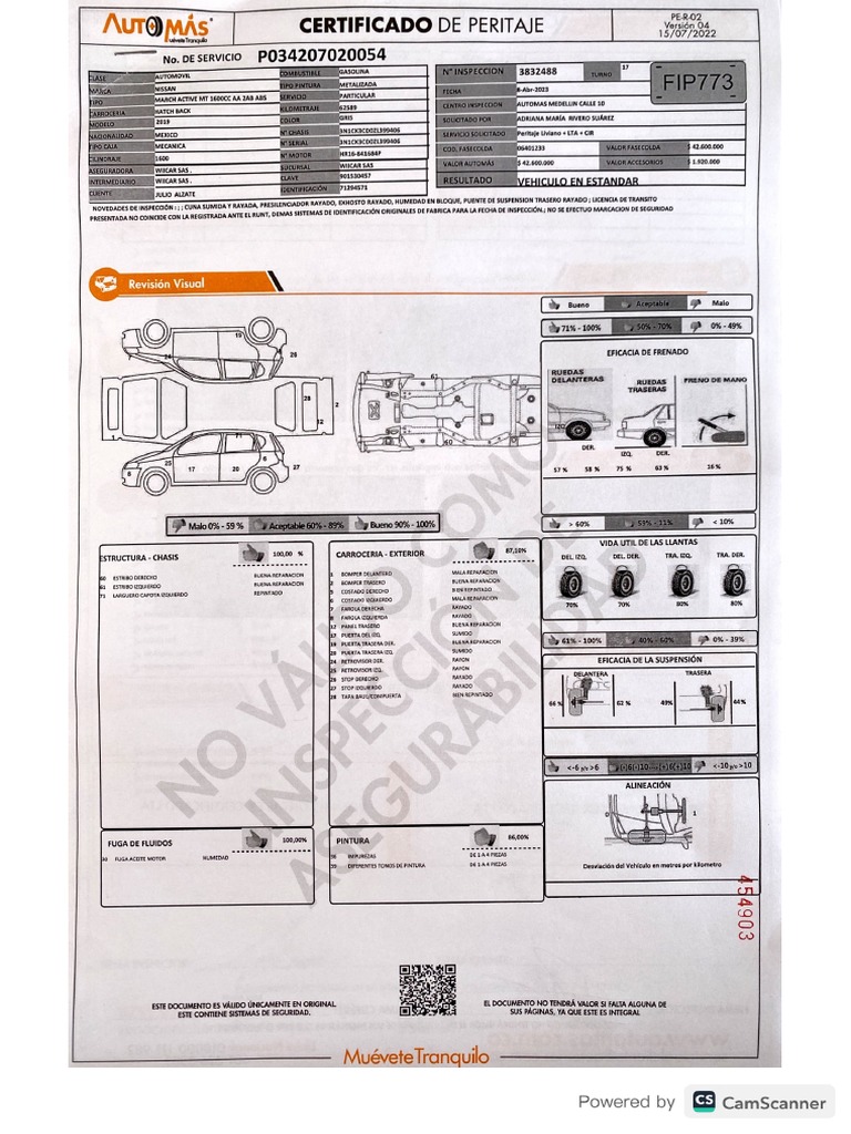 Peritaje Auto Mas | PDF