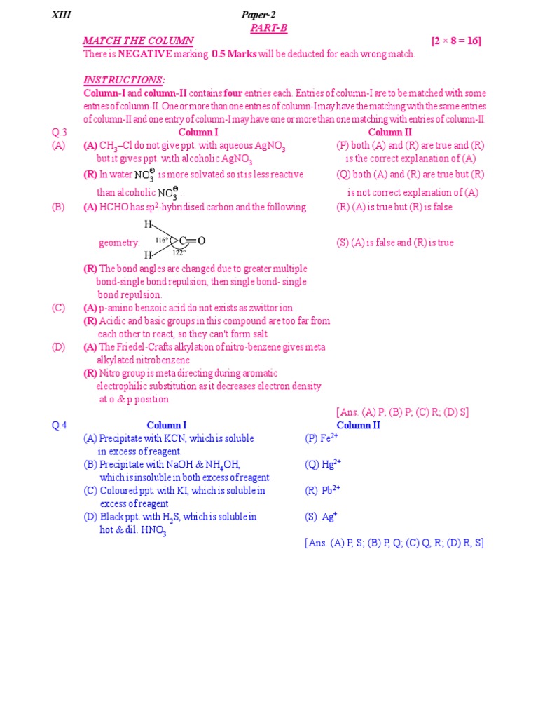 Chemistry Matching Questions and Equilibrium Calculations | PDF | Chemical Equilibrium | Solubility