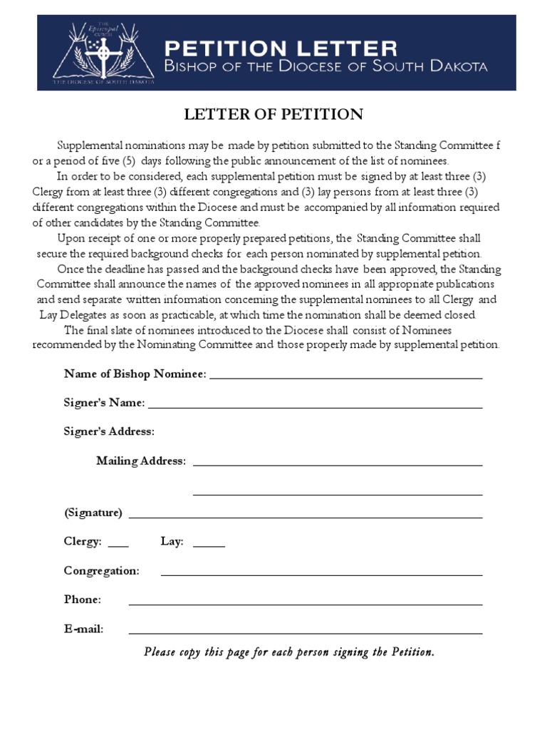 Letter of Petition | PDF | Politics | Law