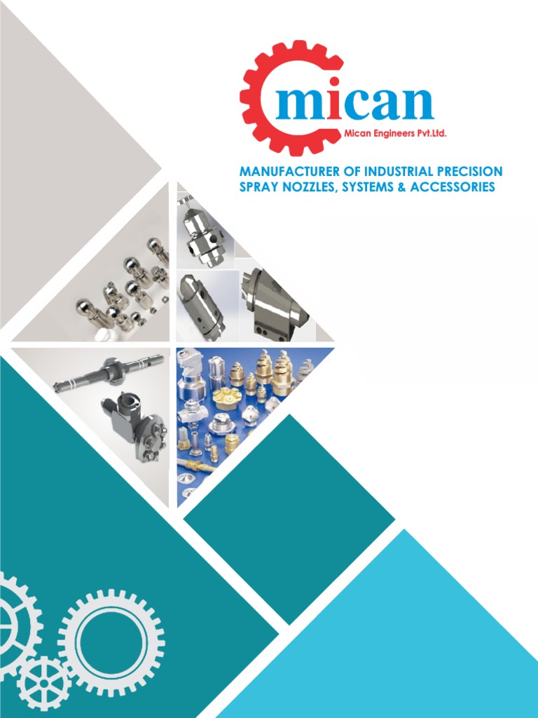 Mican Engineers Pvt. Ltd. Catalogue For Spray Nozzles | PDF | Gases | Liquids