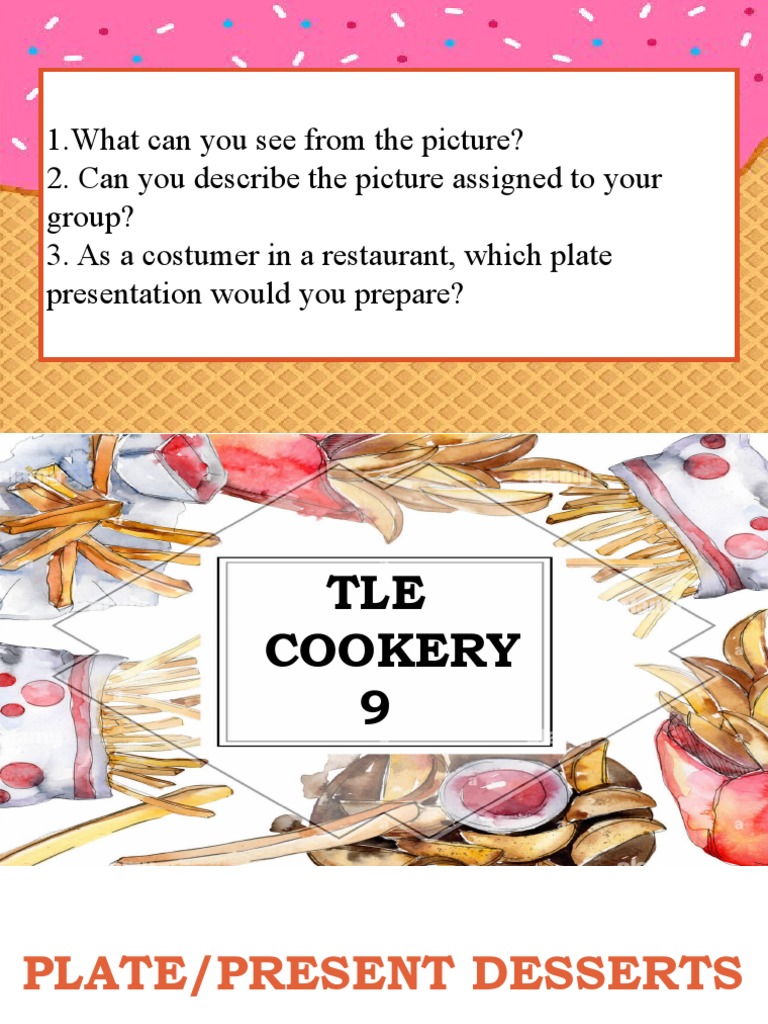 Cot 2 - Plating Desserts | PDF | Desserts | Custard