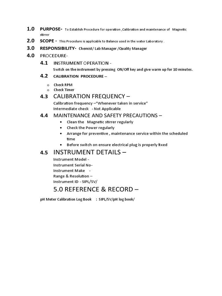 SOP-06 Magnetic | PDF