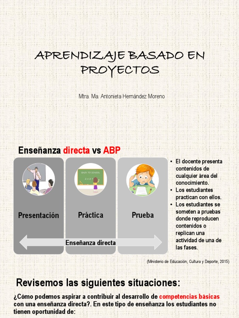 Aprendizaje Basado en Proyectos y Notas Guiadas | PDF | Población ...