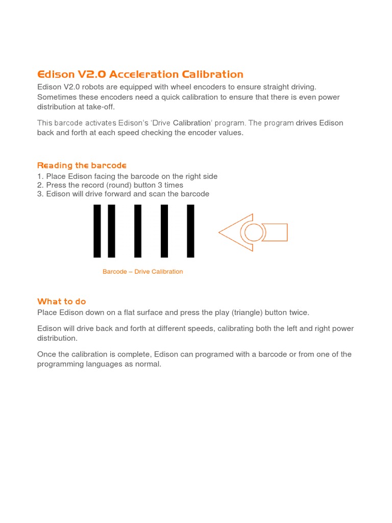 Edison V2 Acceleration Calibration | PDF | Computers