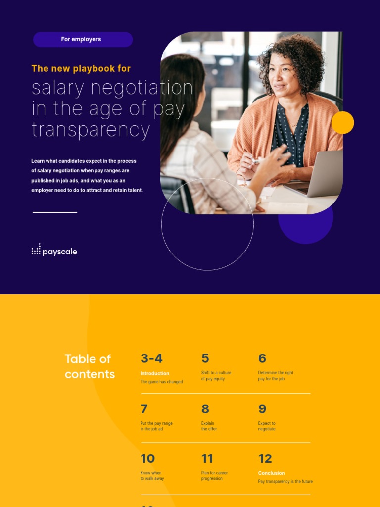 New Playbook For Salary Negotiation | PDF | Employment | Equal Pay For ...