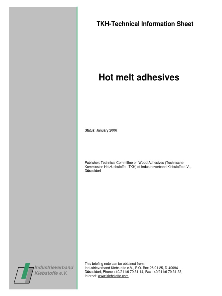 Hot Melt Adhesives - 2 | PDF | Adhesive | Melting
