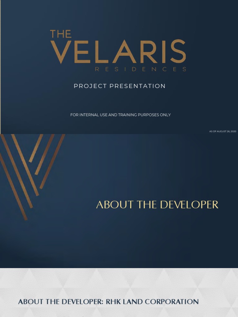 (Compressed) The Velaris Residences Sales Briefing Kit | PDF | Countertop