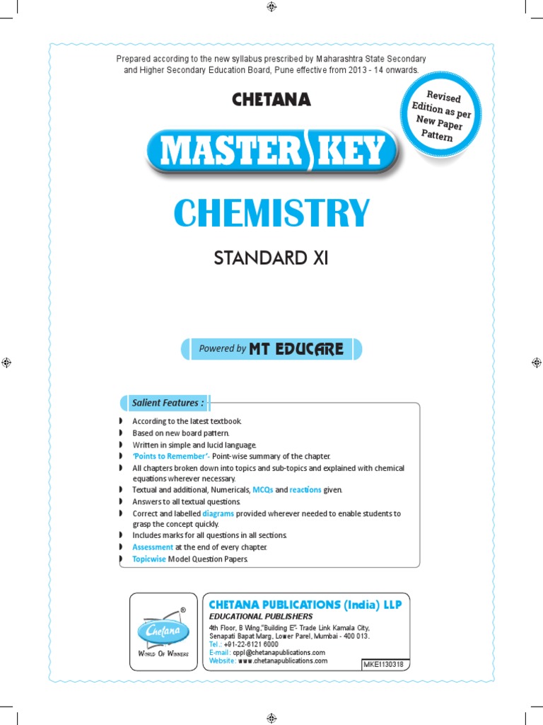 Chemistry: Chetana | PDF | International System Of Units | Mole (Unit)