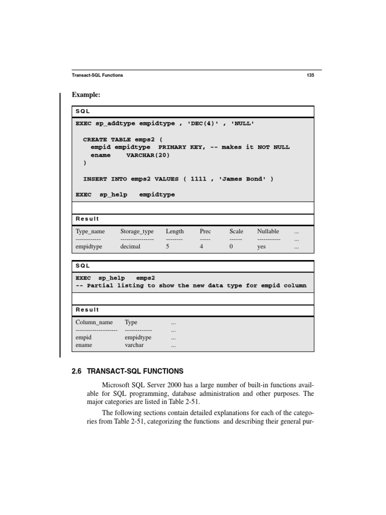 Example Transact Sql Functions 135 Pdf Trigonometric Functions Microsoft Sql Server