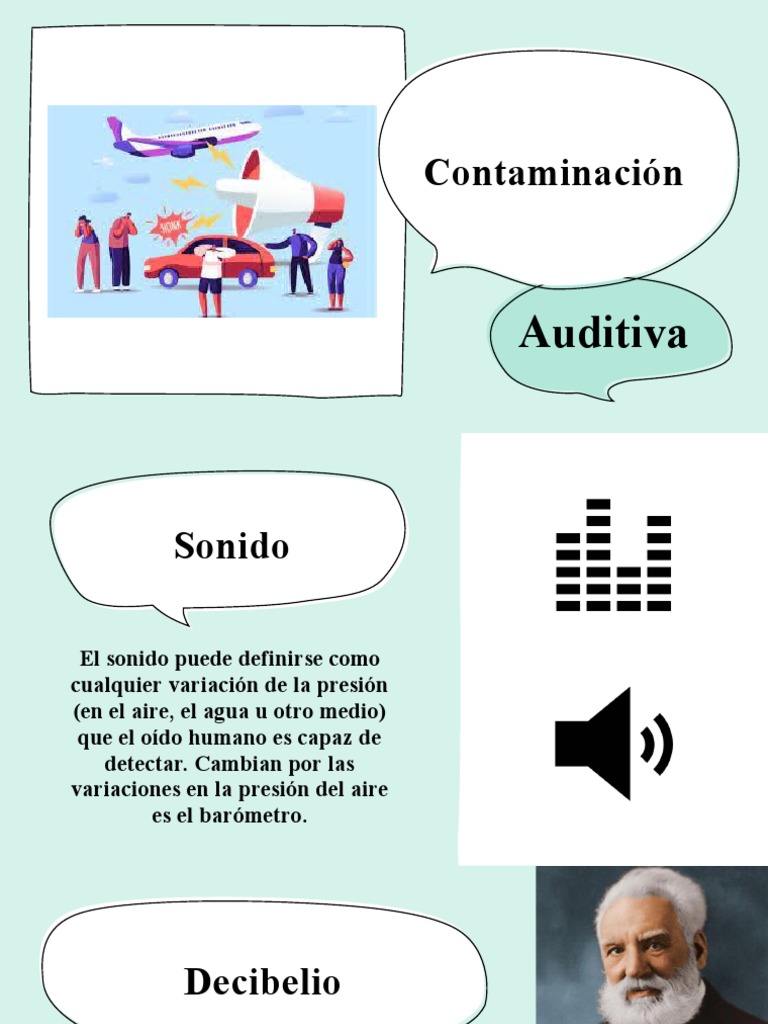 Impacto y Soluciones de la Contaminación Acústica | PDF | Decibel | Sonido