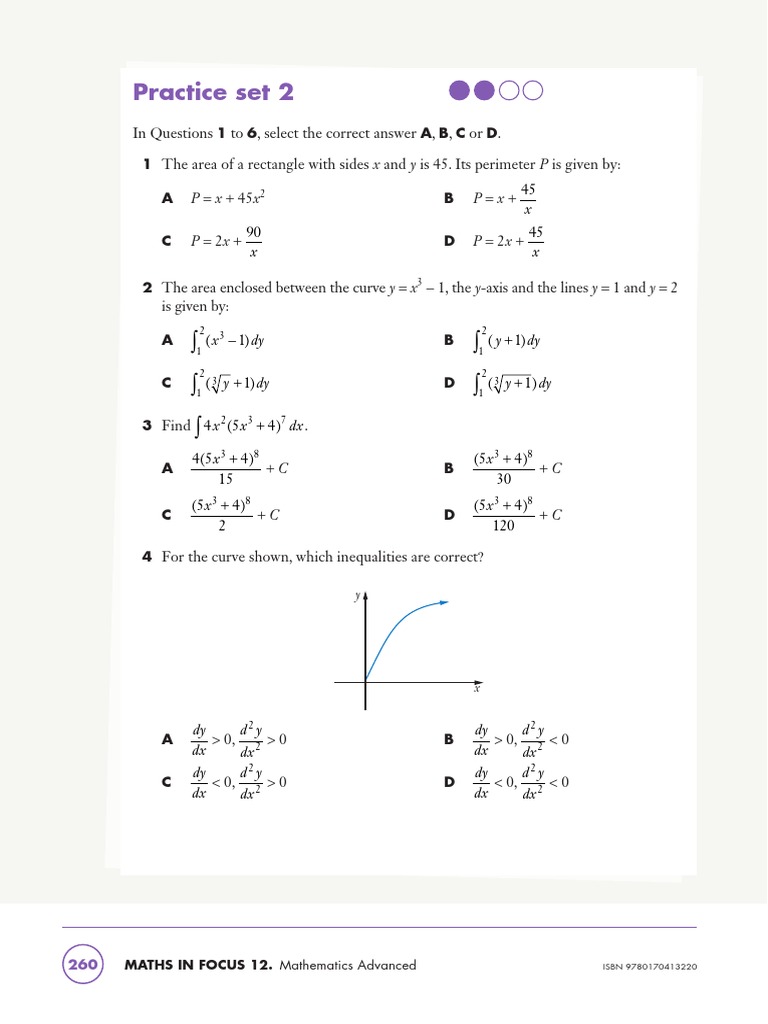 06a. Practice Set 2 | PDF | Area | Derivative